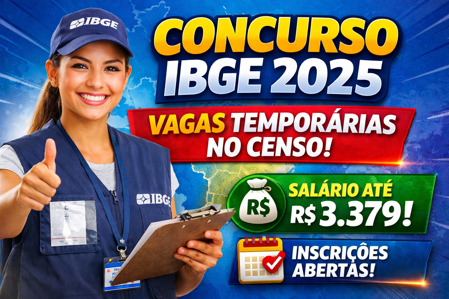 Concurso IBGE 2025: Vagas Temporárias